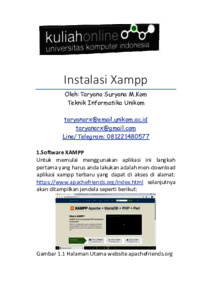 Bab 1 Instalasi Xampp - Repository